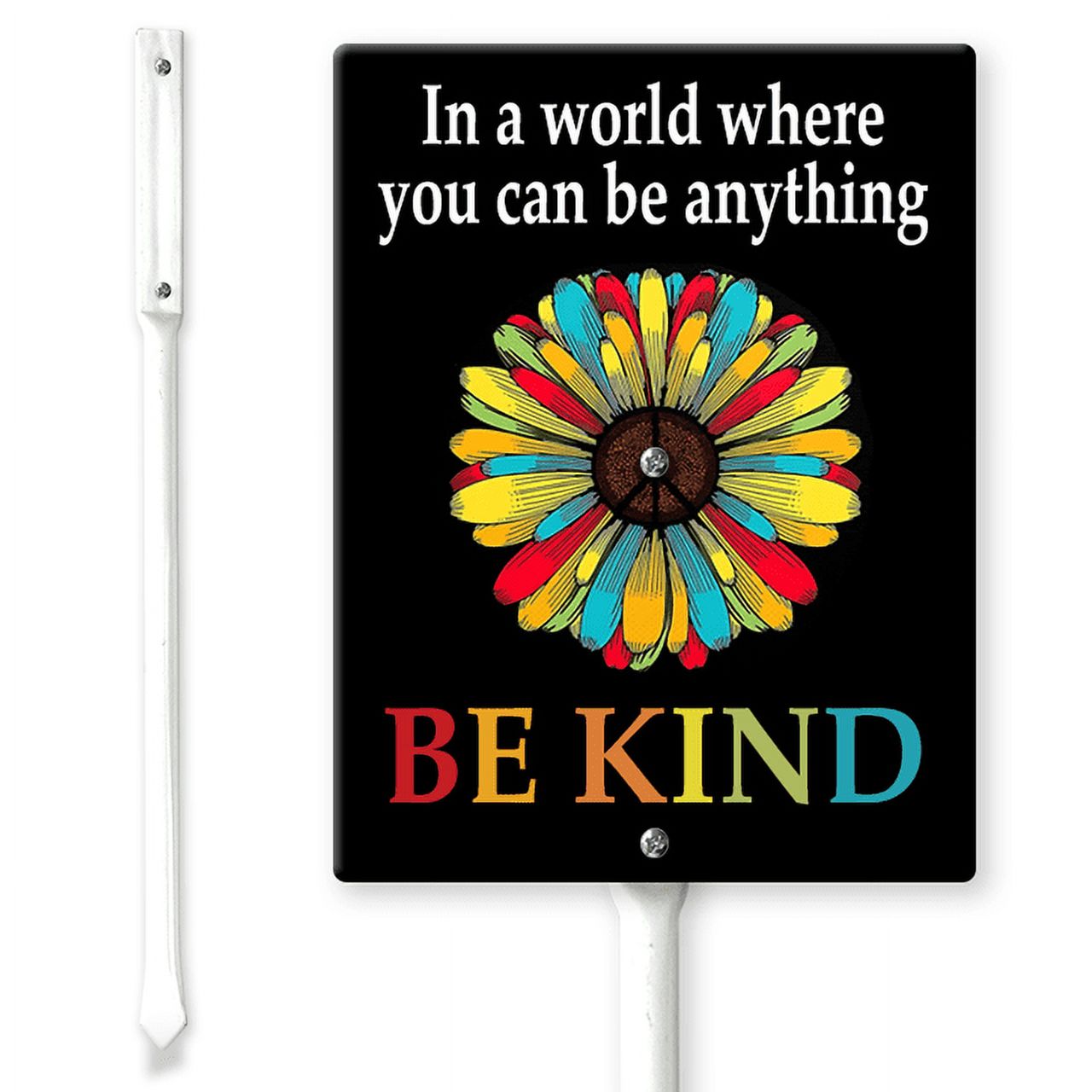 Ymaotrade In A World Where You Can Be Anything Yard Sign with Stakes 8× ...