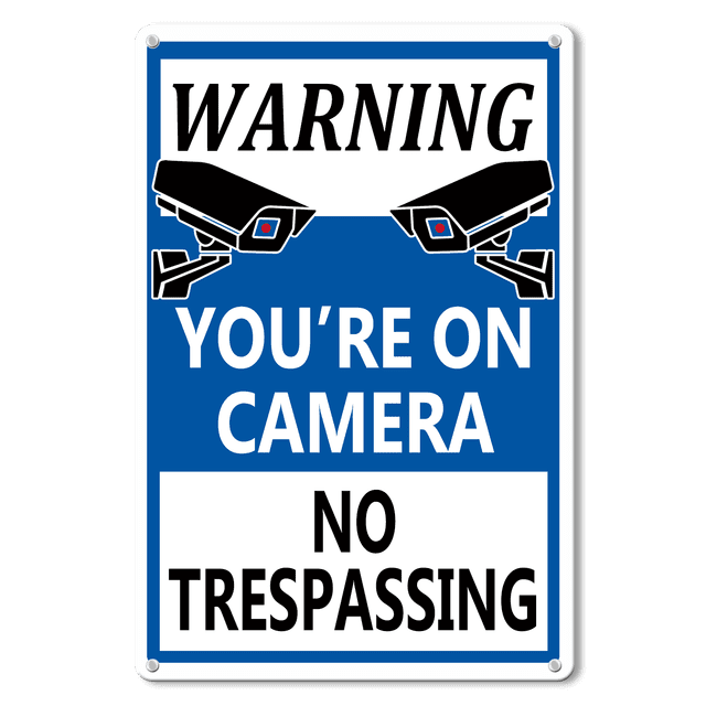 Ymaotrade You're on Camera Sign Aluminium/Metal Sign 5×8in, Metal No ...