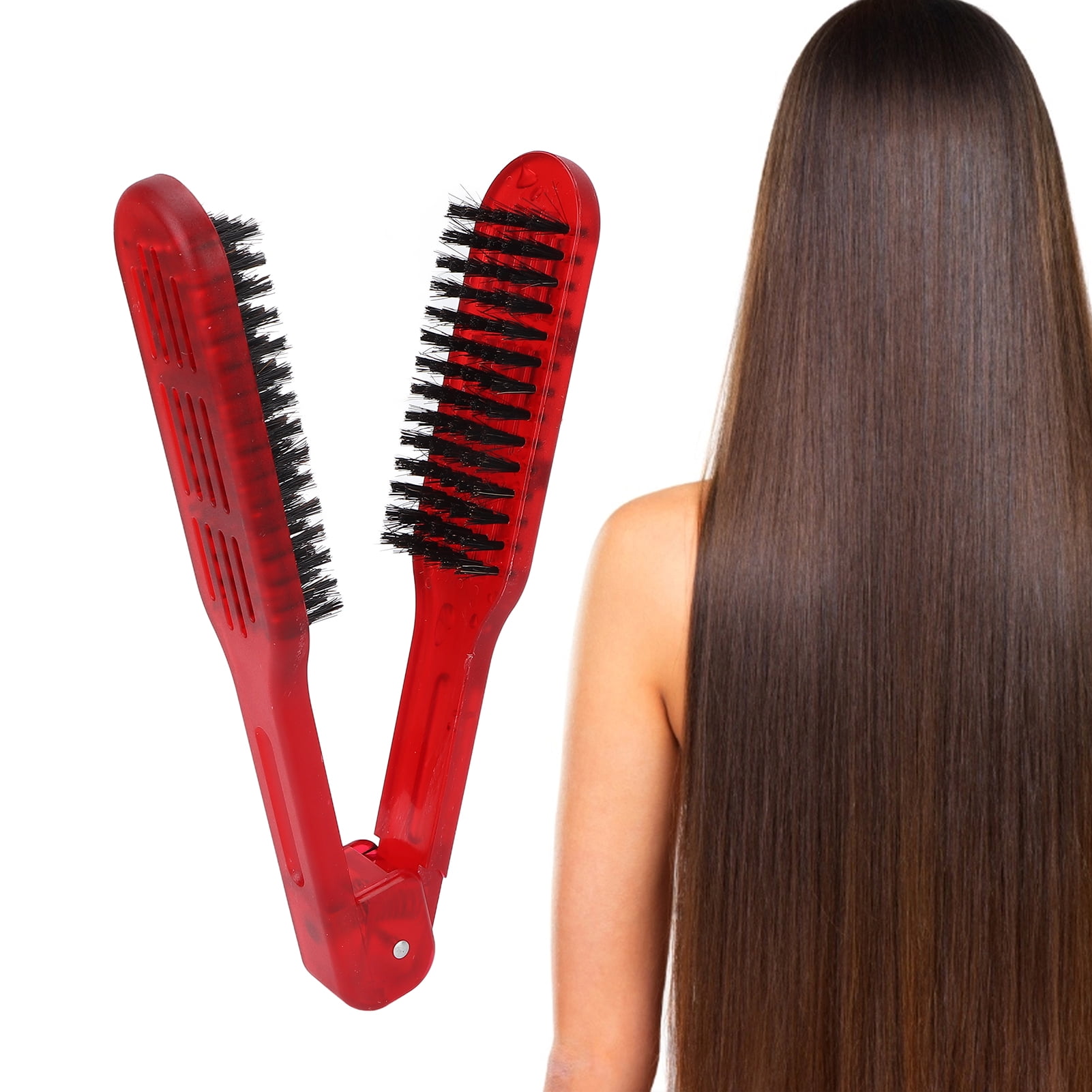 Ymiko High Temperature Resistance Hair Straightener Brush, Double Sided ...