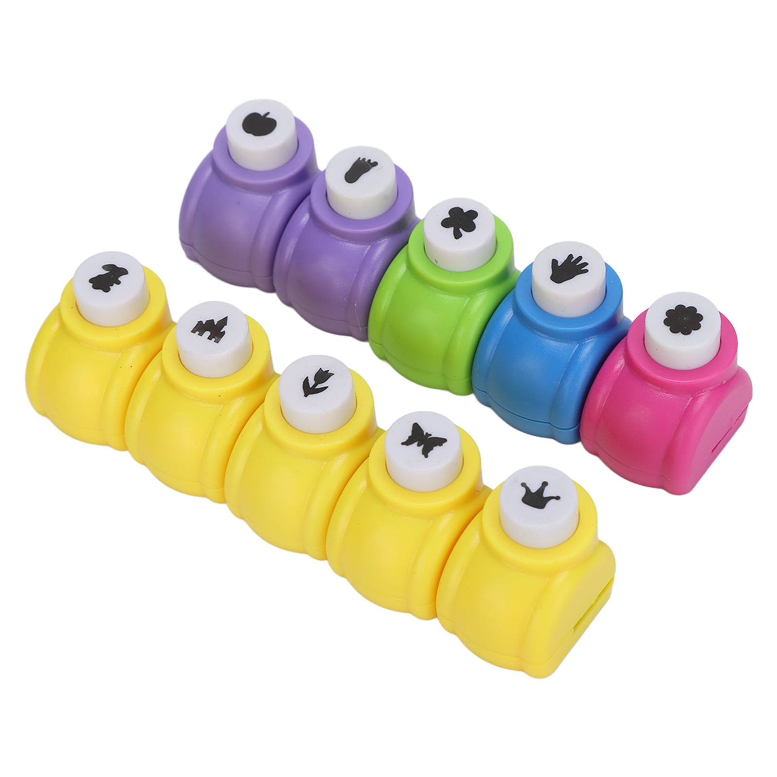 Ymiko 10pcs Portable Paper Puncher Set, Different Patterns, Easy ...