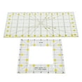 Ymiko Creative Grid Quilting Ruler, Acrylic Craft Cloth Measure Tools ...