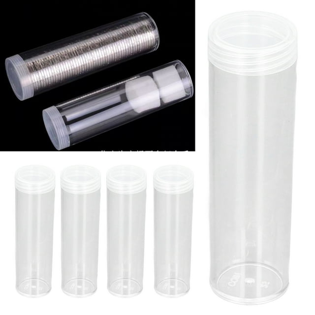 Ymiko Round Clear Tube,Dime Storage Tubes,Round Clear Tube Plastic ...