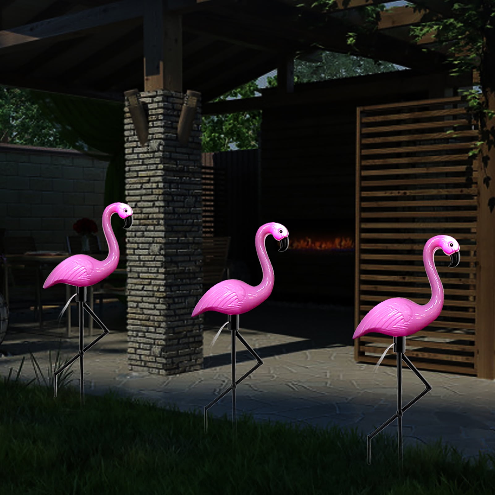 Ymiko Solar Pink LED Landscape & Walkway Light - Walmart.com