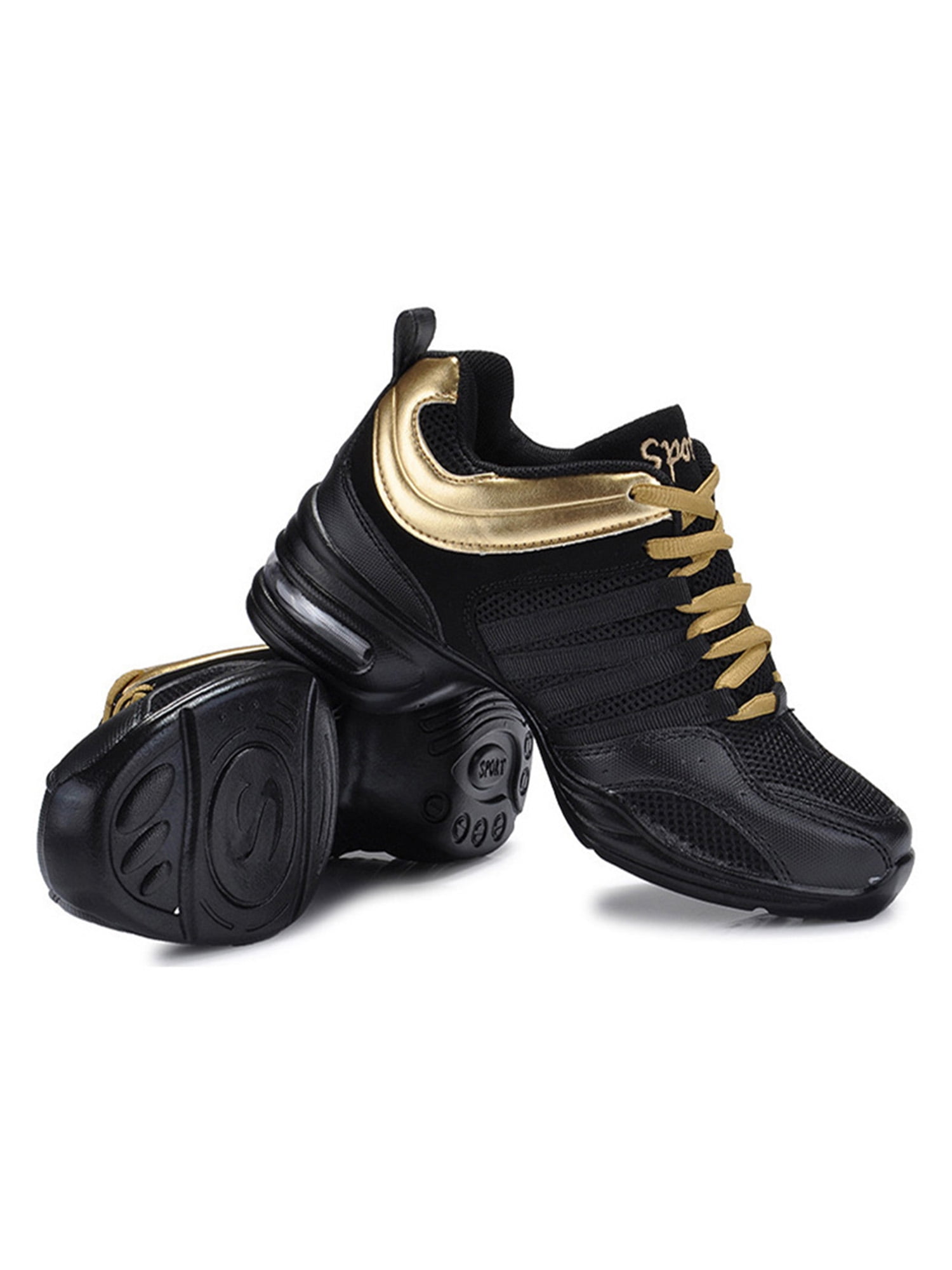 Ymiytan Womens Dancing Sneakers Breathable Walking Jazz Dance Shoes ...