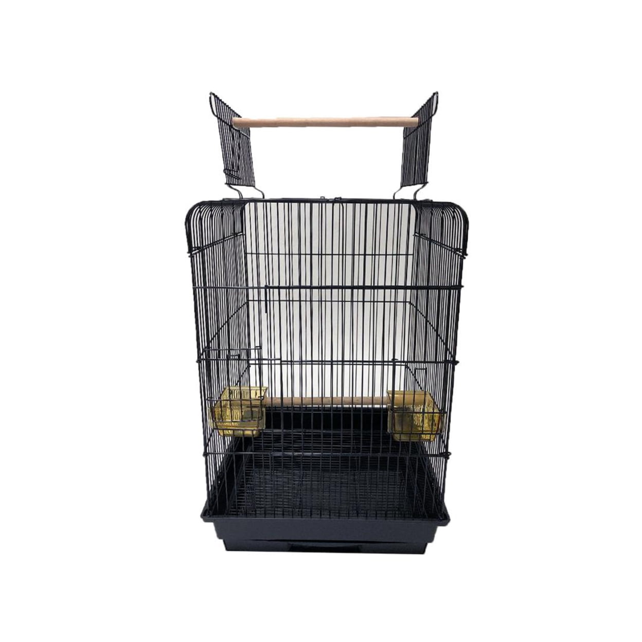 3/4" Bar Spacing Open Top Small Parrot Cage - 18"x18x27"(Top Closed) In ...