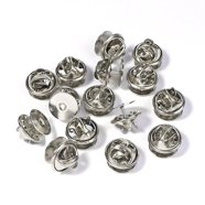 Metal Pin Back Brooch Finding DIY Base Silver Tone 4cm Length 80pcs ...