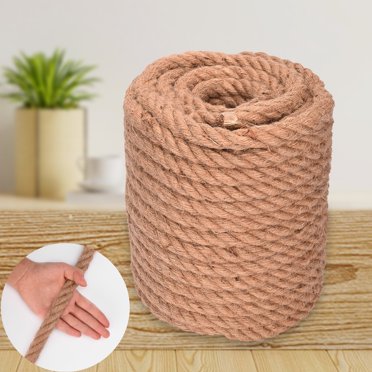 SEUNMUK 33 Feet 1-1/4 Inch Jute Rope, 10m x 32mm Natural Hemp Fiber ...