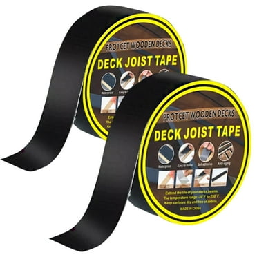 WAASOSCON Butyl Joist Deck Tape, 1.96" X 49" Deck Joist Tape Waterproof ...