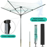 Gomok Umbrella Drying Rack, Rotary Outdoor Dryer Clothes Line 4 Arms ...