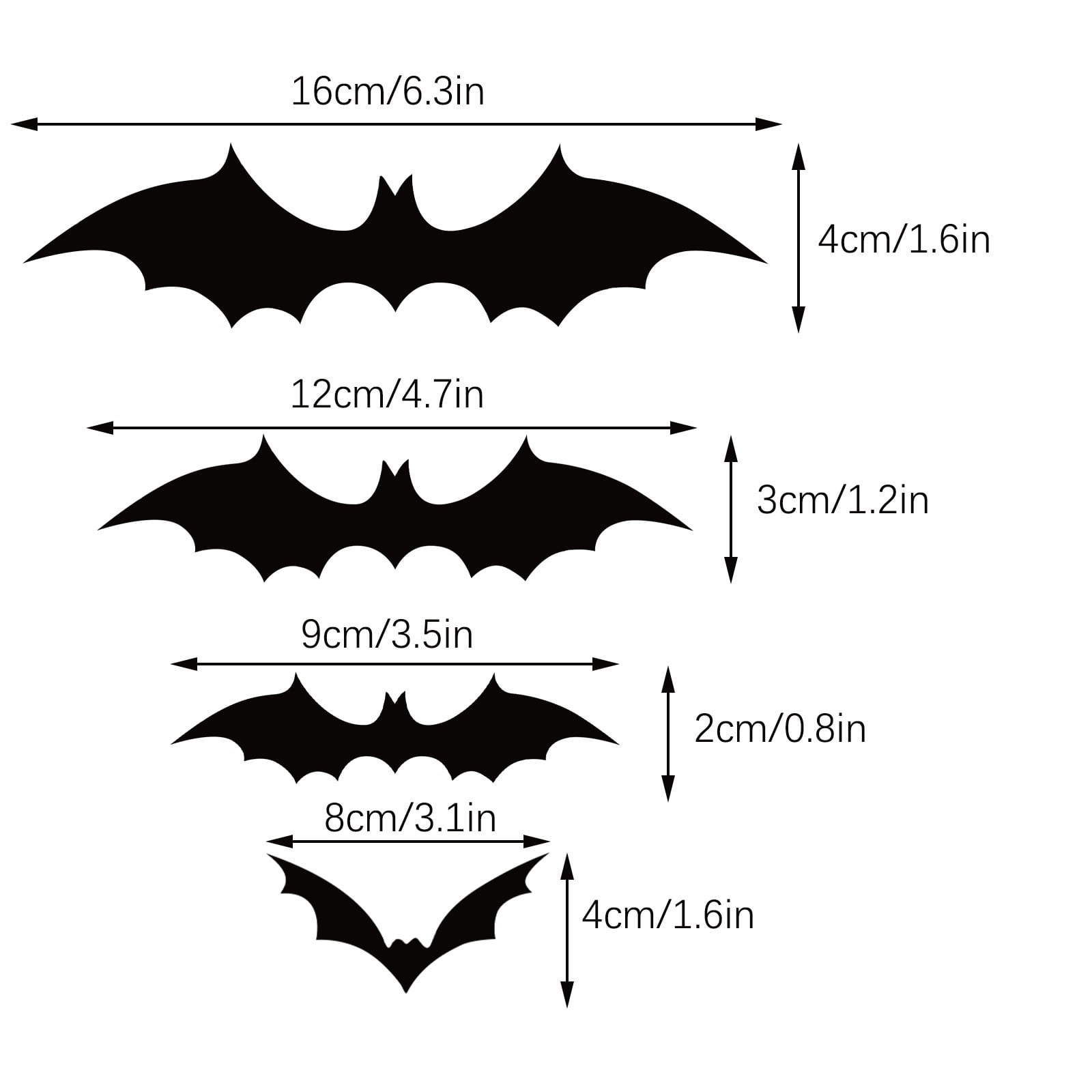 Ympuoqn Wall Stickers Decor Halloween Wall Sticker Home Bats DIY Decals ...