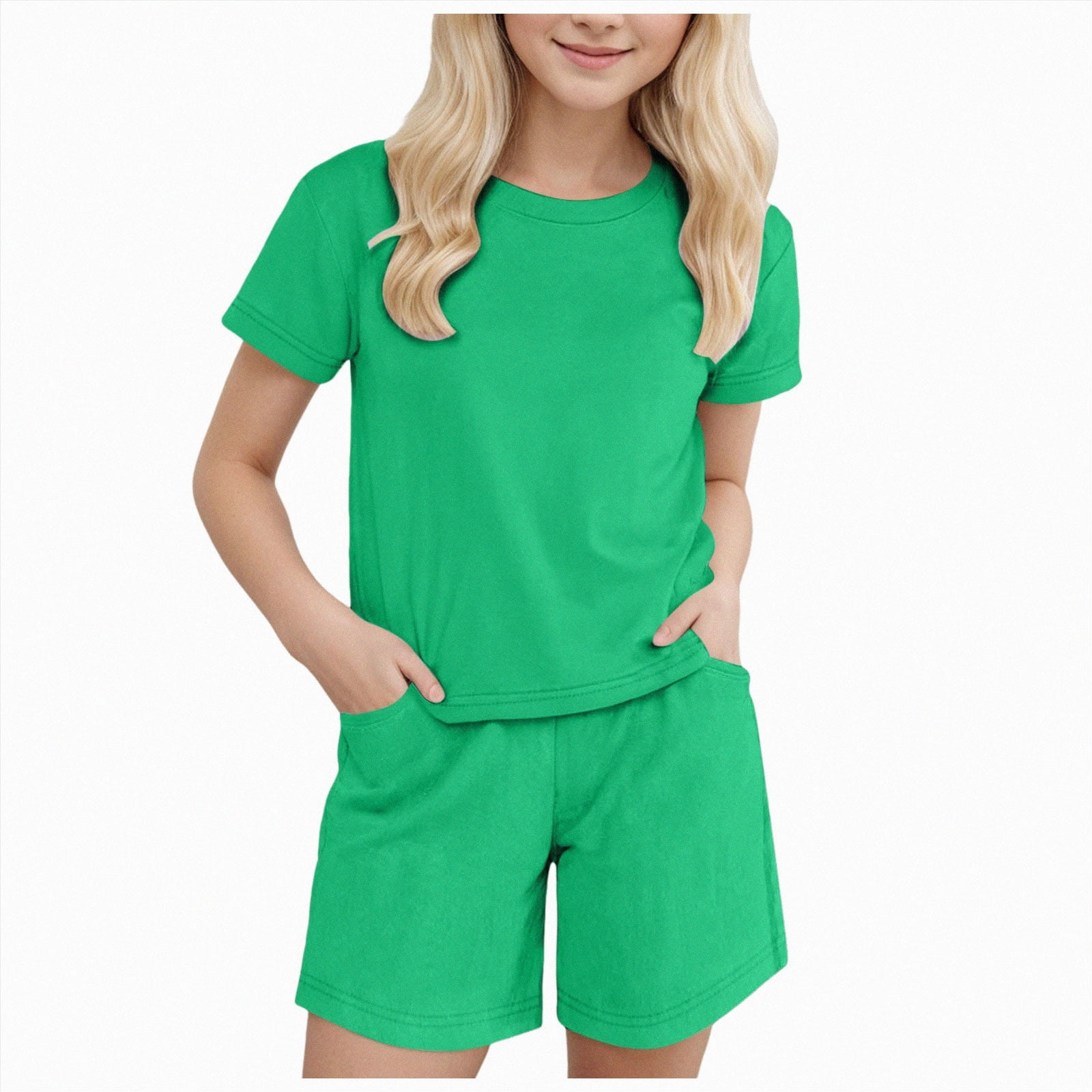 Ymyiu Short Sets for Boys Girls Shorts Girls Athletic Training Set Kids ...