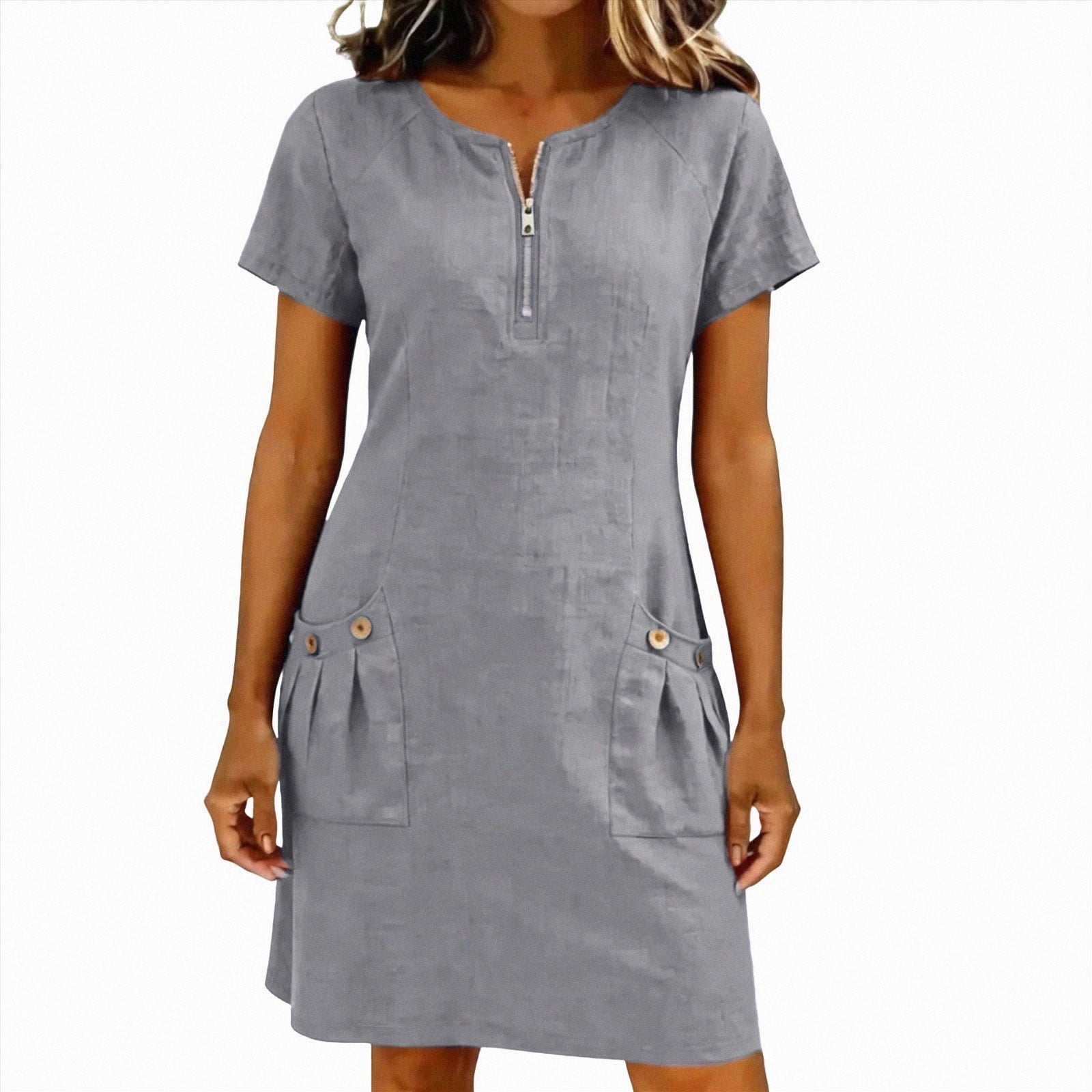 Ymyiu Summer Dresses for Women Women's Summer Casual Raglan Short ...