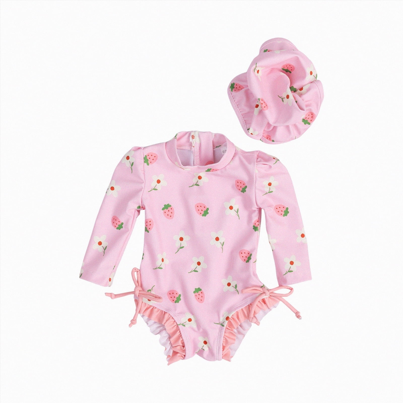 Ymyiu Toddler Bathing Suits Infant Baby Swimsuit Girl Long Sleeve UPF ...