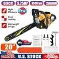 Ynce 63cc Gas Chainsaw 20 Inch Bar – 3.75 HP Gas Powered Chainsaw with ...