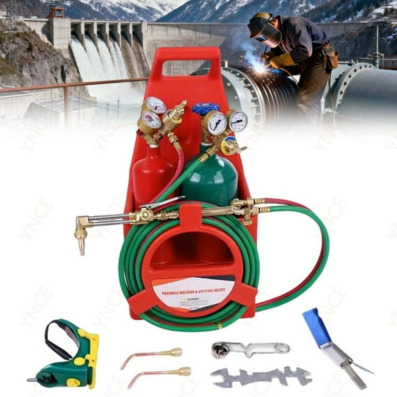 Ynce Oxygen Acetylene Torch Kit,Gas Welding Cutting Torch Kit,Portable ...