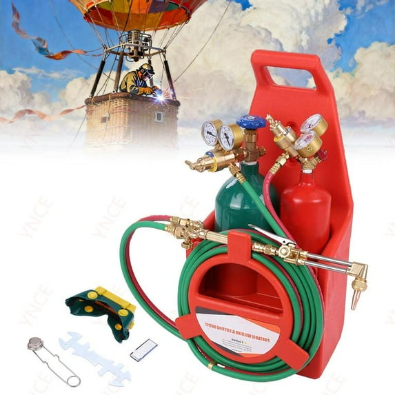 Ynce Oxygen Acetylene Welding Torch Kit, Professional Portable Welding ...