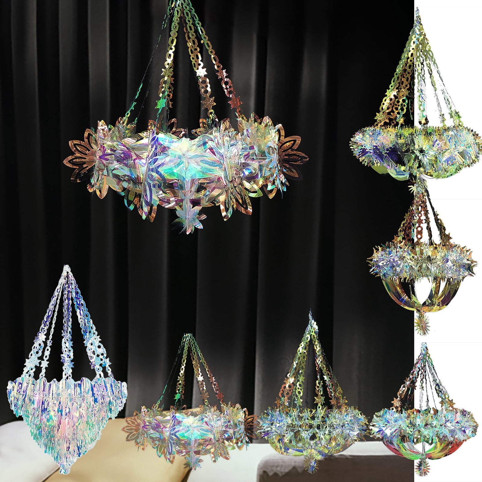 Ynlkorvg Plastic Home Decor Hanging Chandeliers - Walmart.com