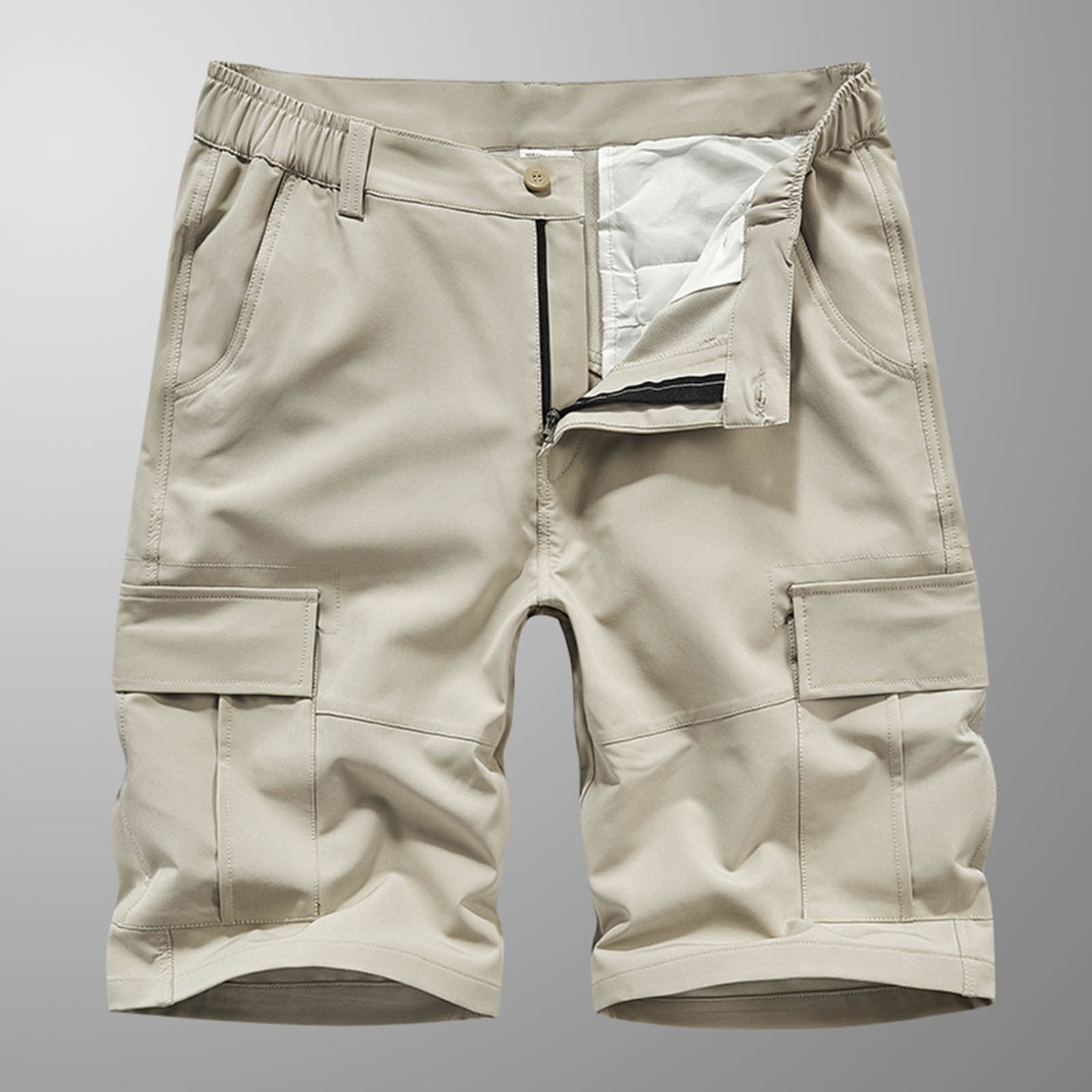 Ynynloco Men's Quick Dry Cargo Hiking Shorts Stretchy Lightweight ...