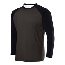 Hurley Men's Long Sleeve Raglan Baseball T-Shirt (Medium, Gray ...