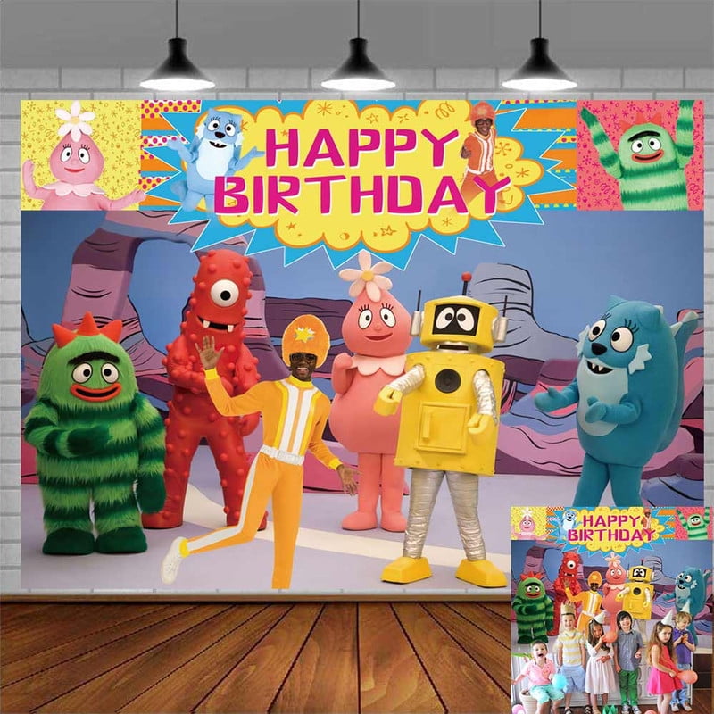 Yo Gabba Gabba Birds Backdrop Banner Party Supplies Poster Movie Theme ...