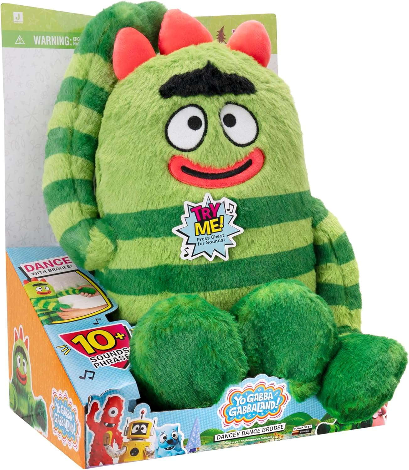 Yo Gabba Gabba Dancey Dance Brobee Plush with Sound - Walmart.com