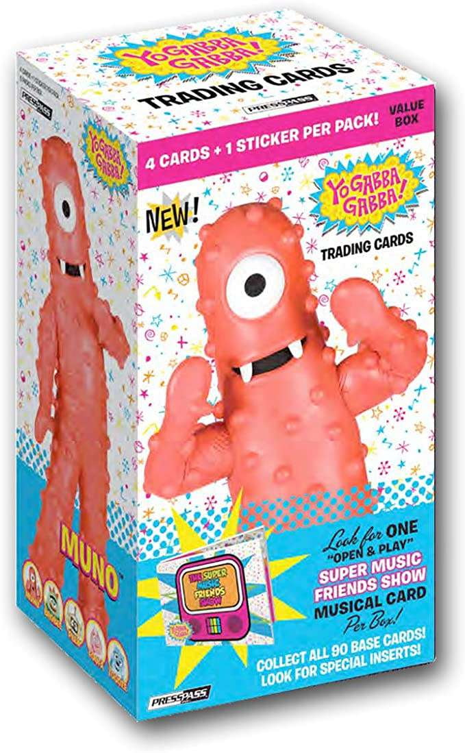 Yo Gabba Gabba Trading Card VALUE Box (4 Packs + 1 Music Card ...