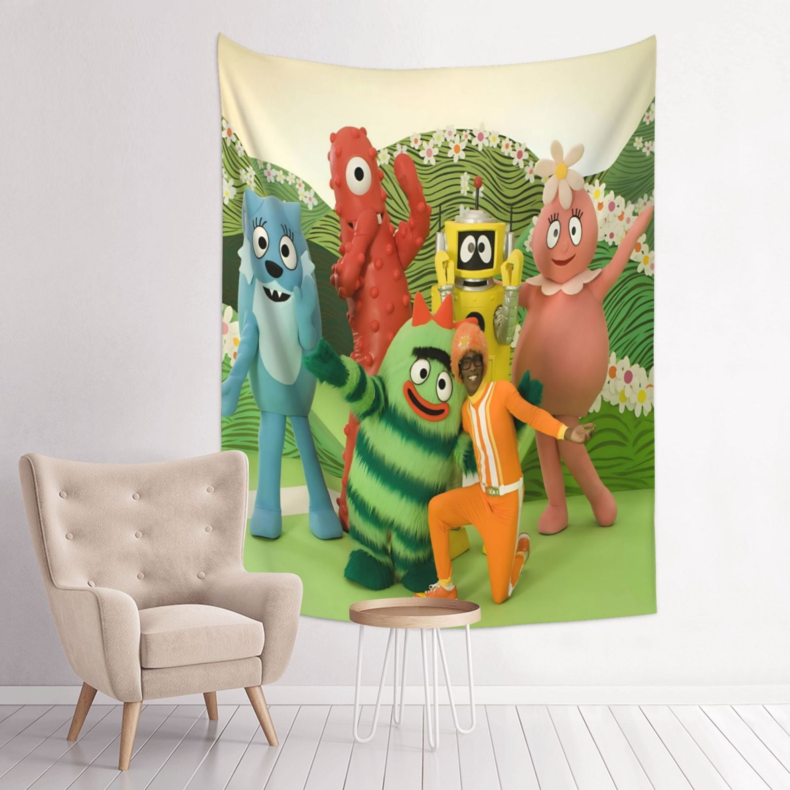 Yo Gabba Gabba Wall Tapestry Anime Poster For Bedroom Aesthetics Funny ...