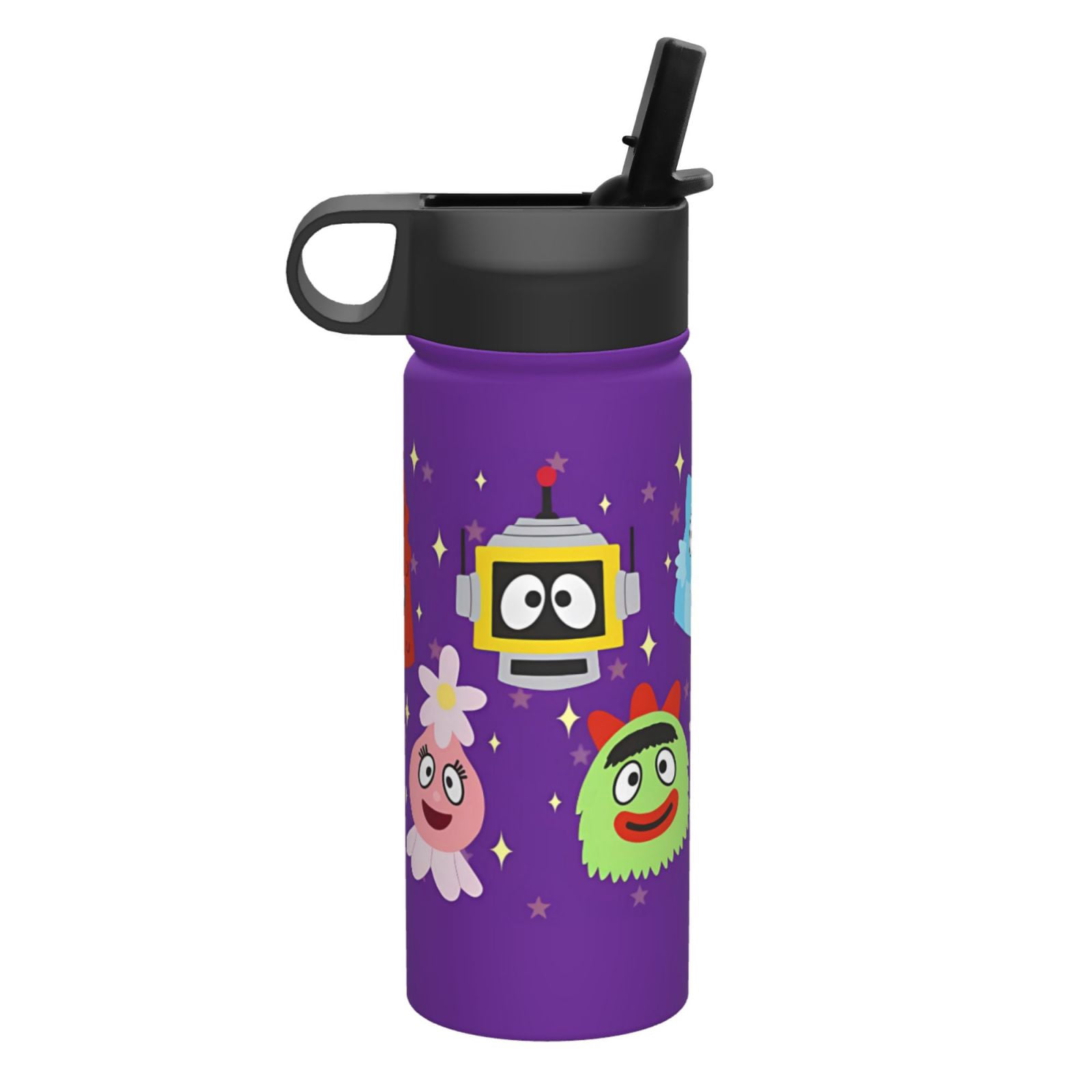 Yo Gabba Gabbaland Kids Insulated Water Bottle With Straw - 18 Oz ...