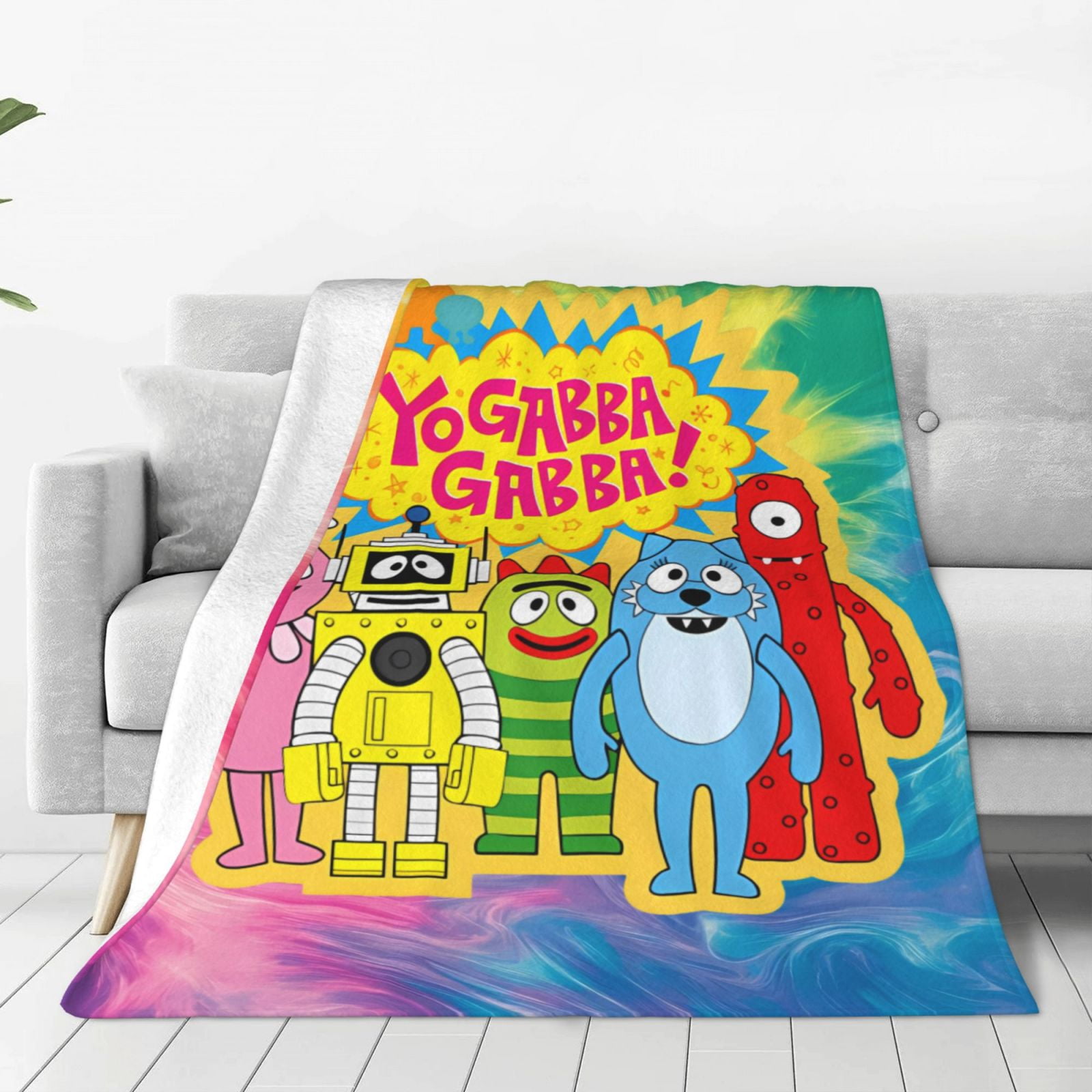 Yo Gabba Gabbaland Throw Blanket Couch Bed Sofa Soft Lightweight Warm ...