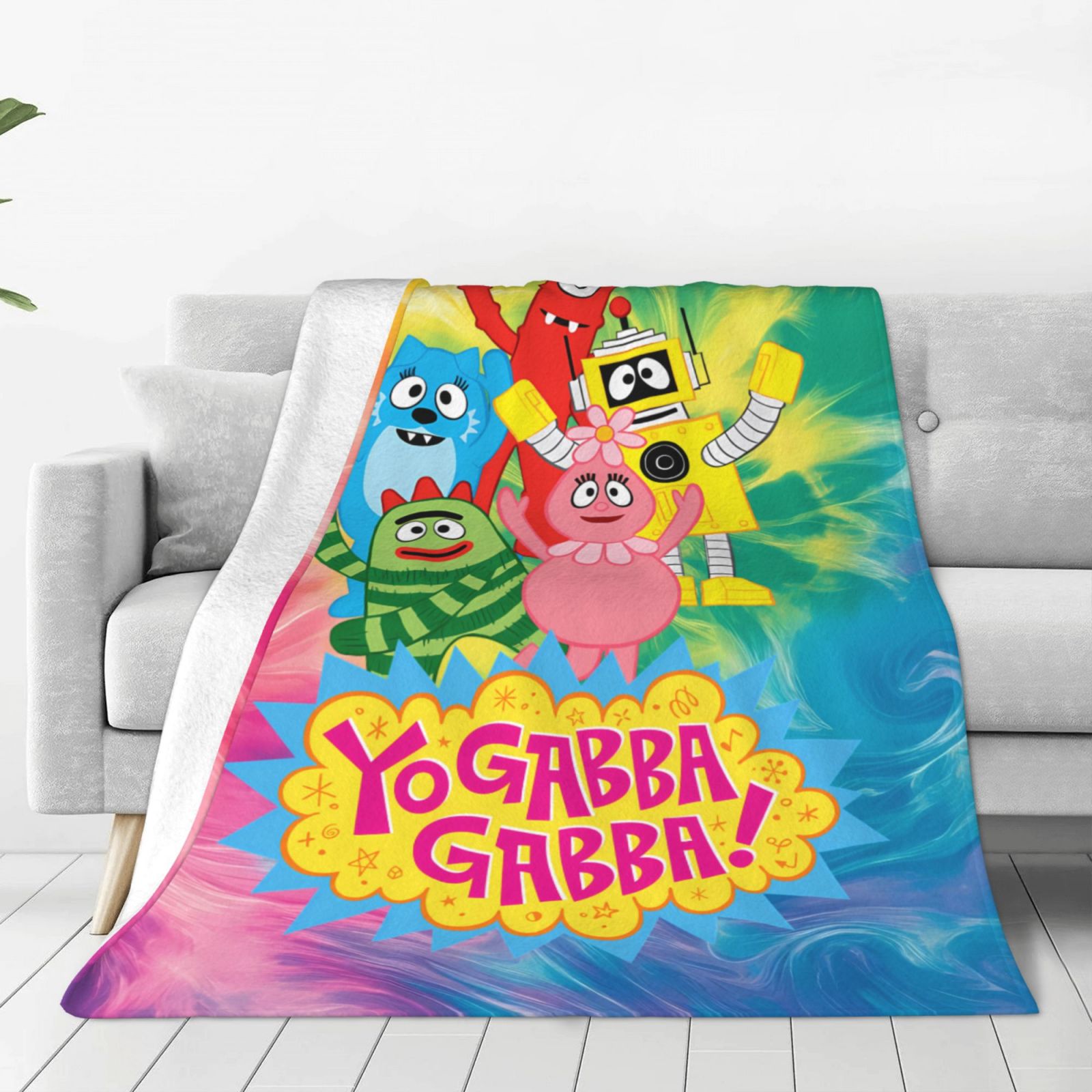 Yo Gabba Gabbaland Throw Blanket Couch Bed Sofa Soft Lightweight Warm ...