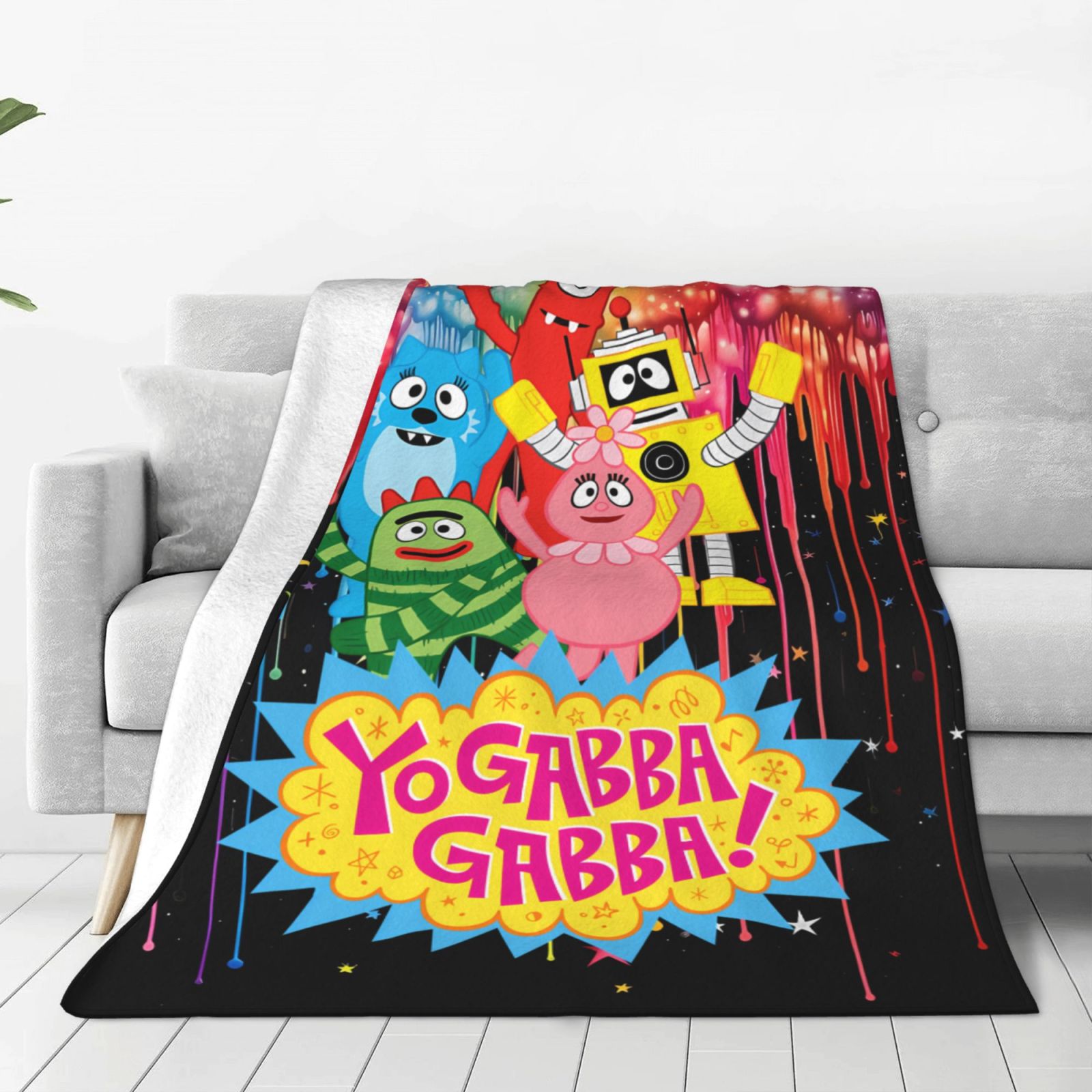 Yo Gabba Gabbaland Throw Blanket Couch Bed Sofa Soft Lightweight Warm ...