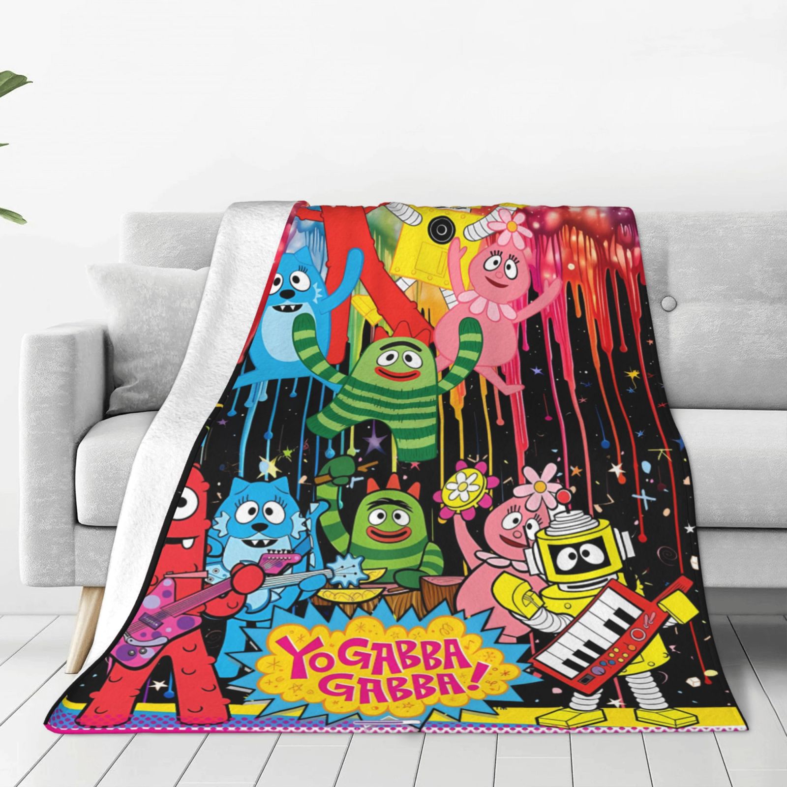 Yo Gabba Gabbaland Throw Blanket Couch Bed Sofa Soft Lightweight Warm ...
