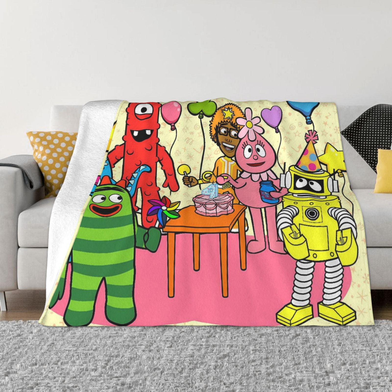 Yo Gabba Gabbaland Throw Blanket Couch Bed Sofa Soft Lightweight Warm ...