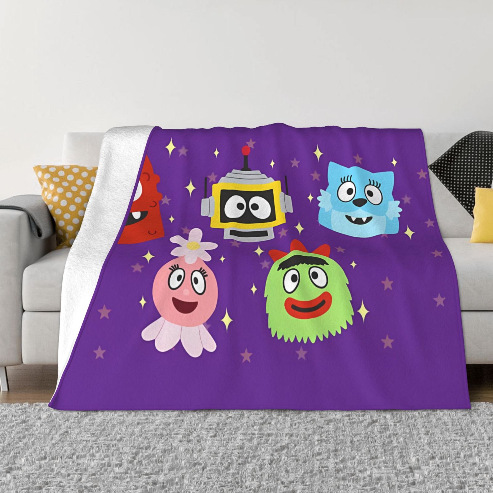 Yo Gabba Gabbaland Throw Blanket Couch Bed Sofa Soft Lightweight Warm ...