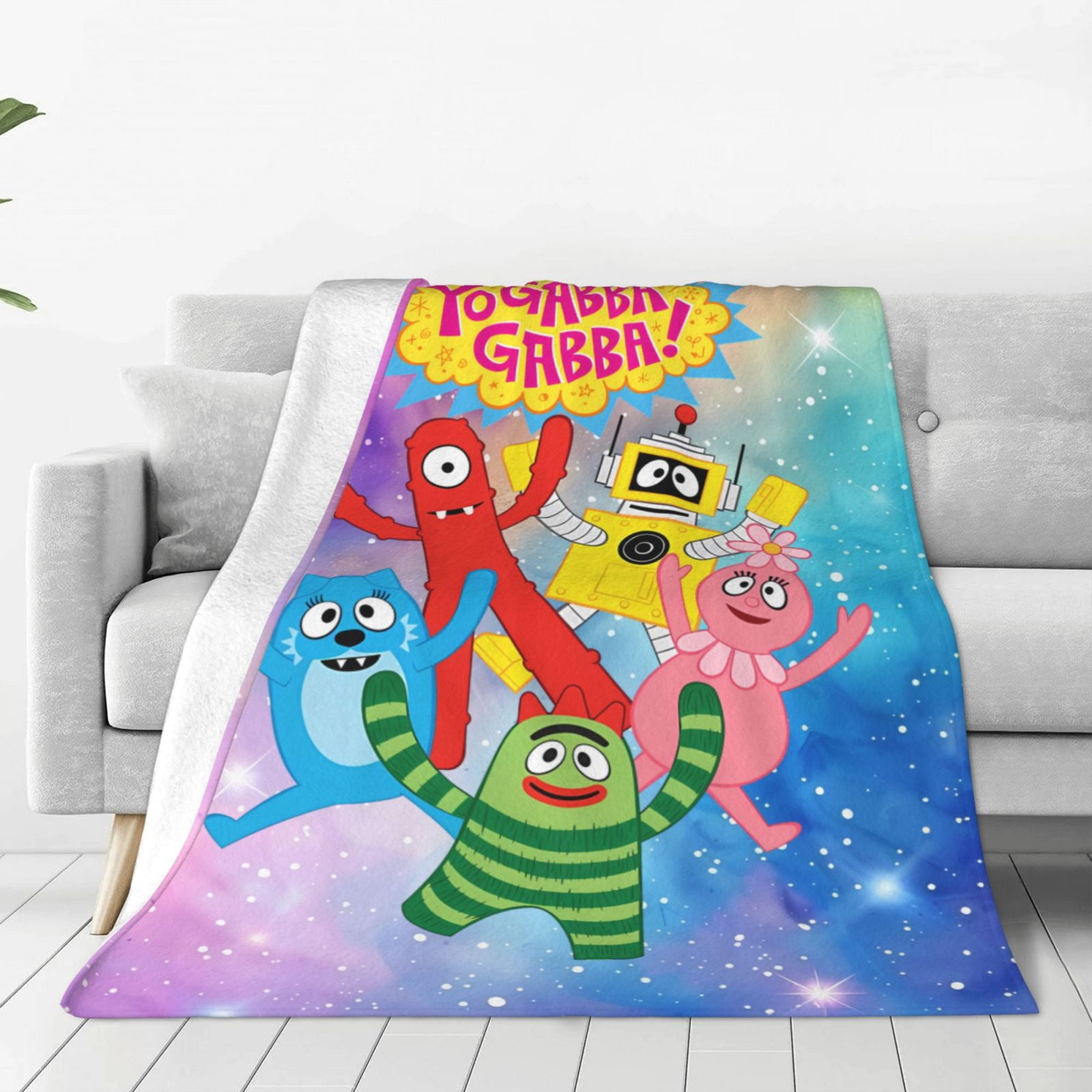 Yo Gabba Gabbaland Throw Blanket Couch Bed Sofa Soft Lightweight Warm ...