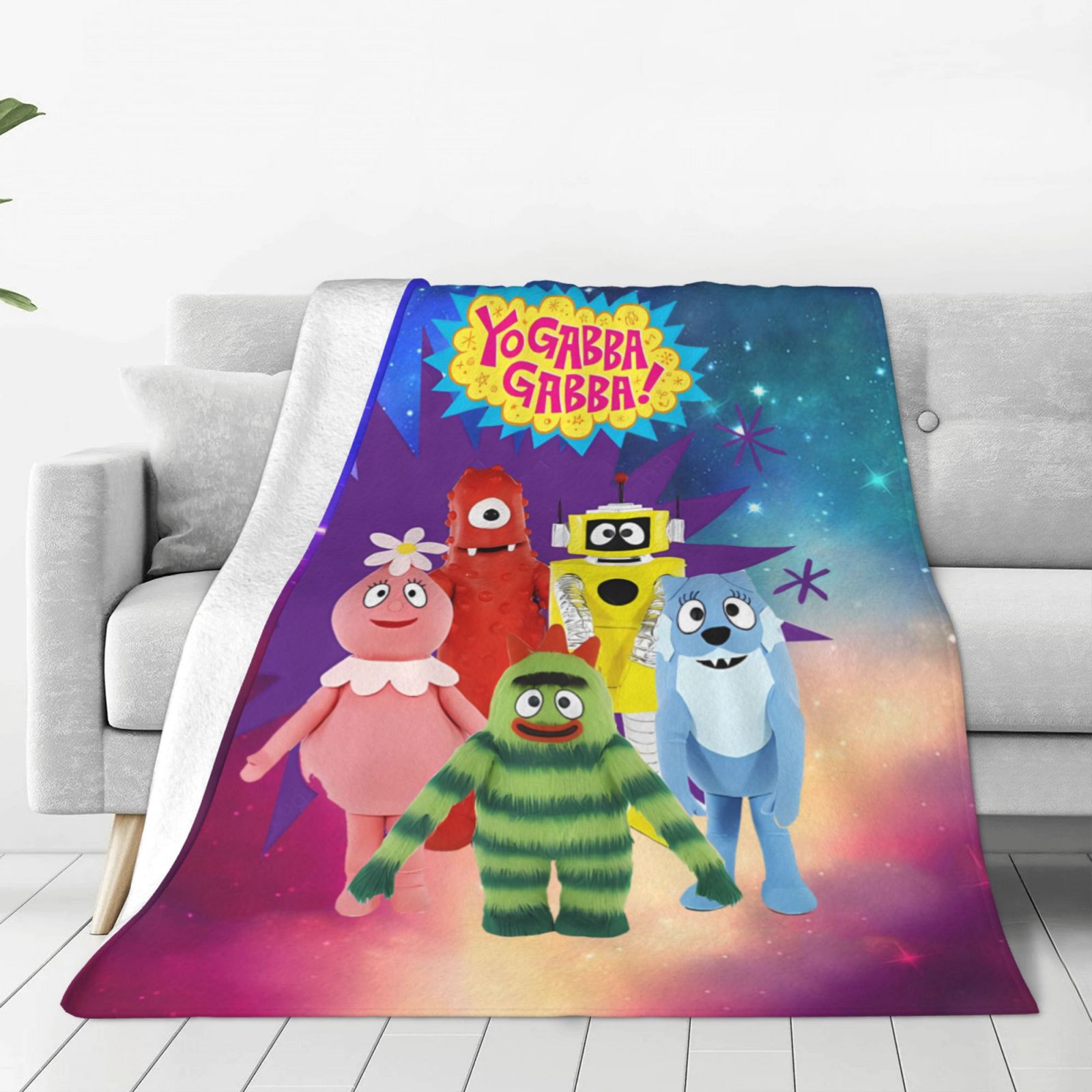 Yo Gabba Gabbaland Throw Blanket Couch Bed Sofa Soft Lightweight Warm ...