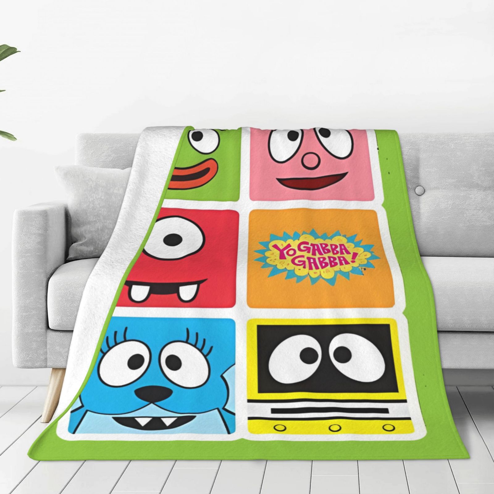 Yo Gabba Gabbaland Throw Blanket Couch Bed Sofa Soft Lightweight Warm ...