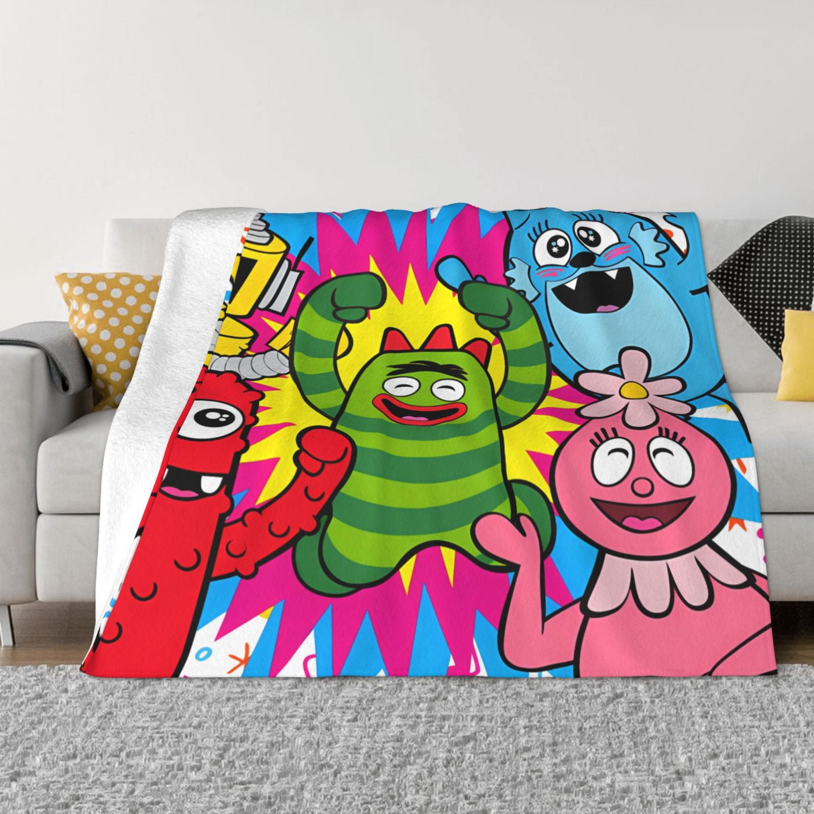 Yo Gabba Gabbaland Throw Blanket Couch Bed Sofa Soft Lightweight Warm ...