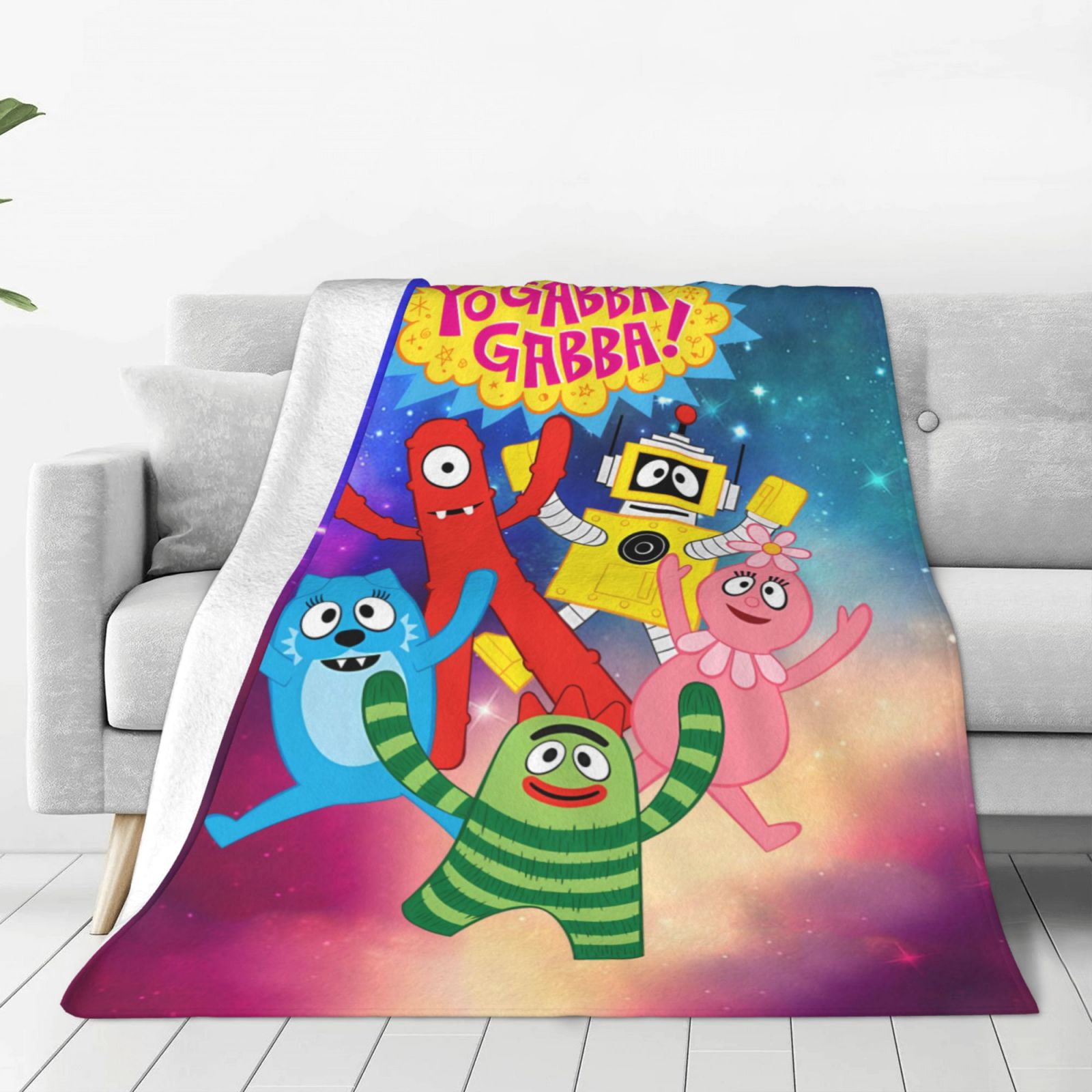 Yo Gabba Gabbaland Throw Blanket Couch Bed Sofa Soft Lightweight Warm ...