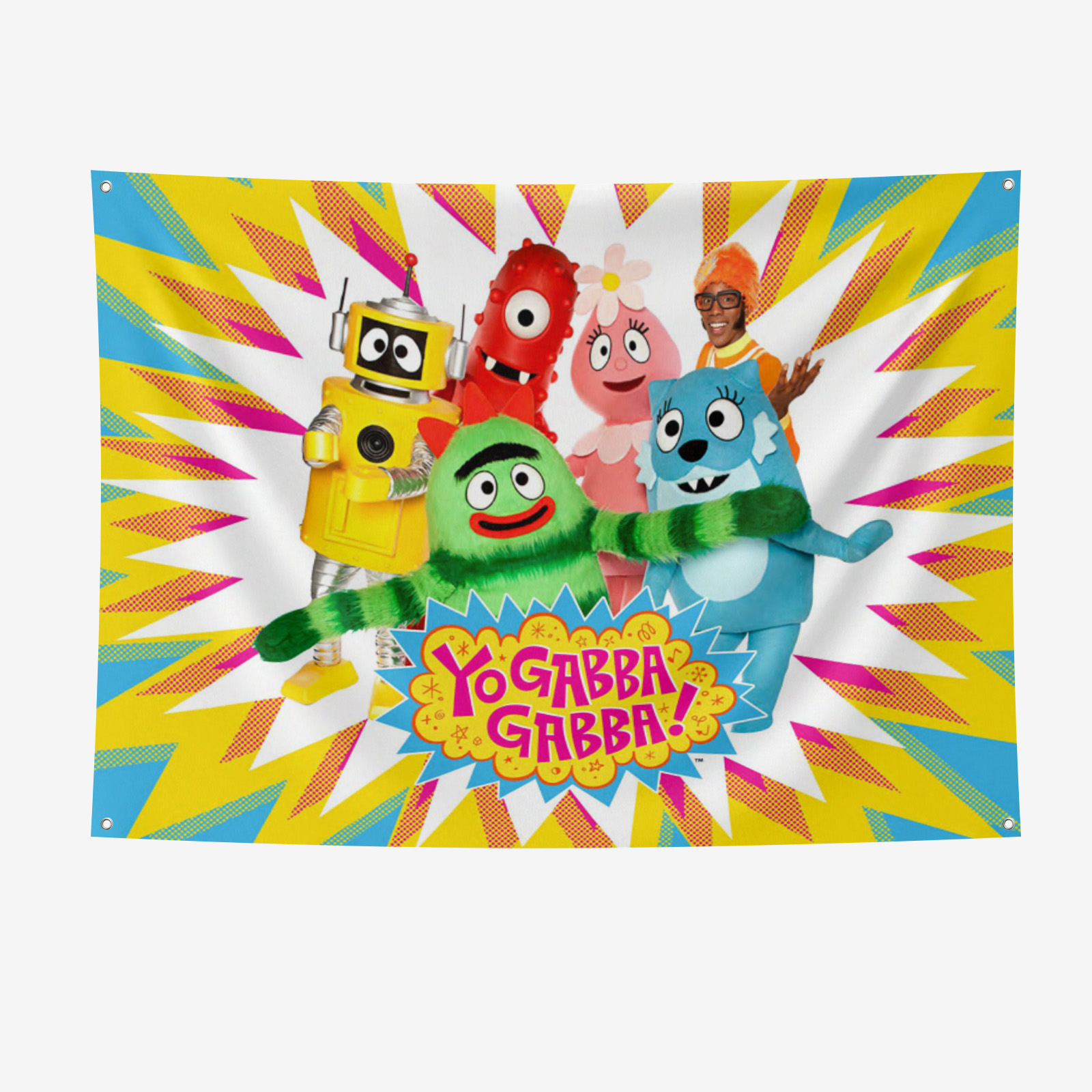 Yo Gabba Party Decoration Yo Gabba Festival Backdrop Party Banner 7x5ft 5*7FT/152.4*213.36CM ...
