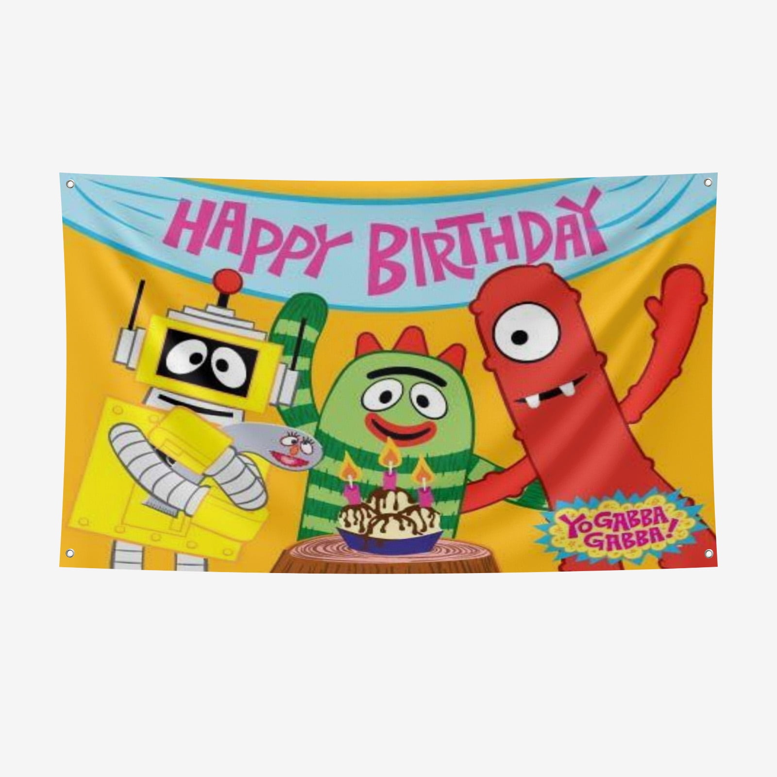 Yo Gabba Party Supplies Banner Yo Gabba Festival Backdrop Party Banner ...