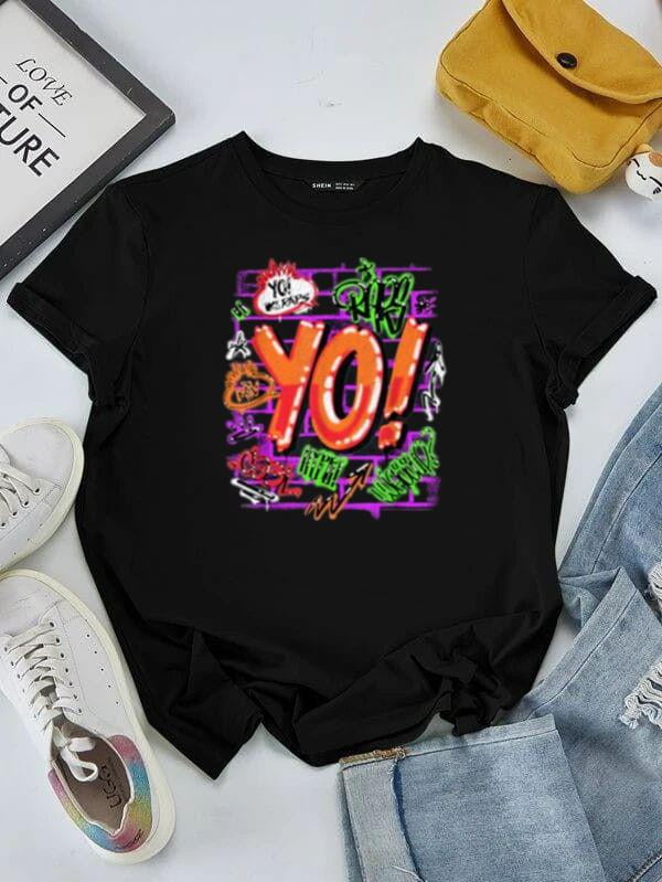 Yo! MTV Raps Graffiti Logo for 80s & 90s Classic Hip Hop Fans T-Shirt ...
