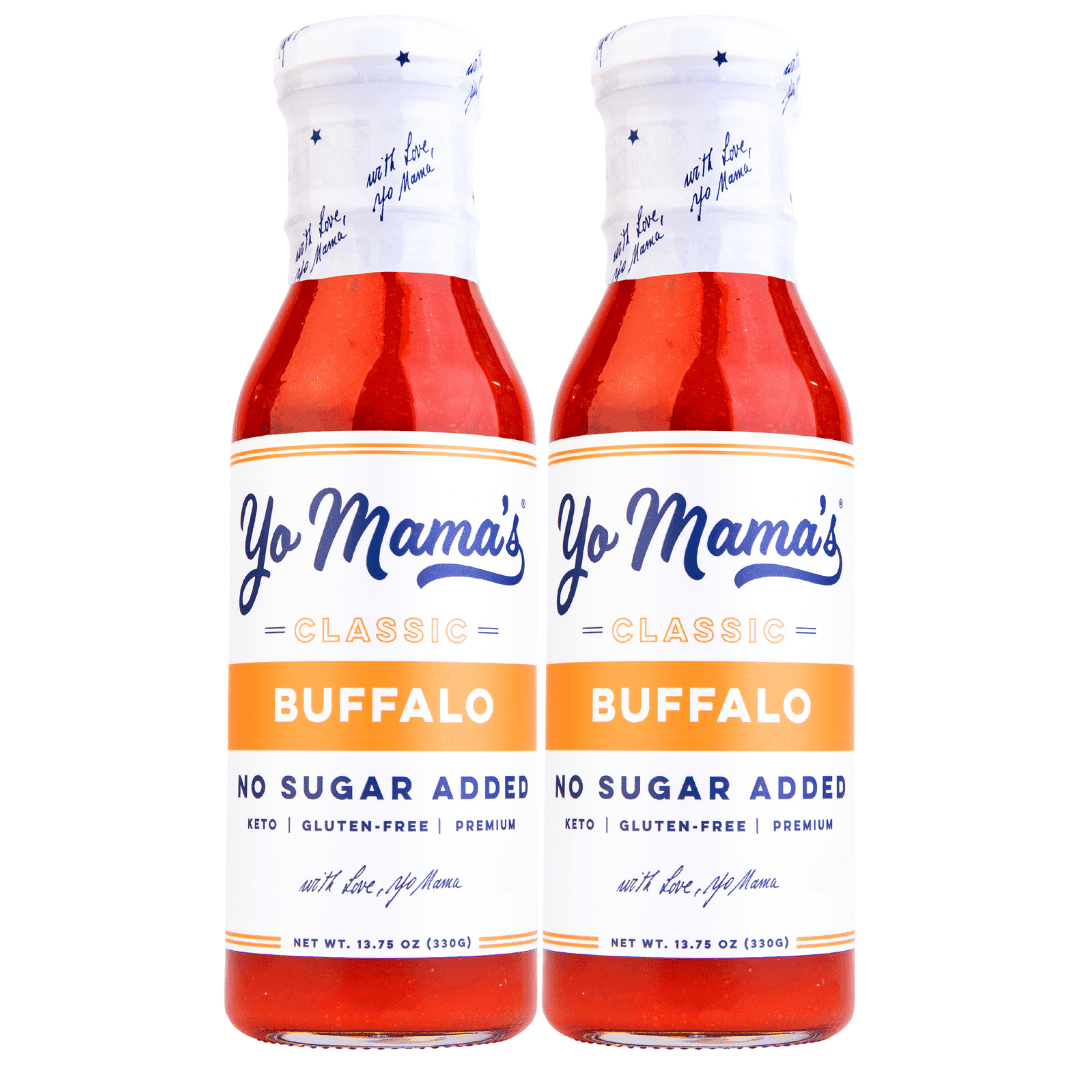 Yo Mama's Gourmet Keto Buffalo Wing Sauce - Mild Heat - Great for ...