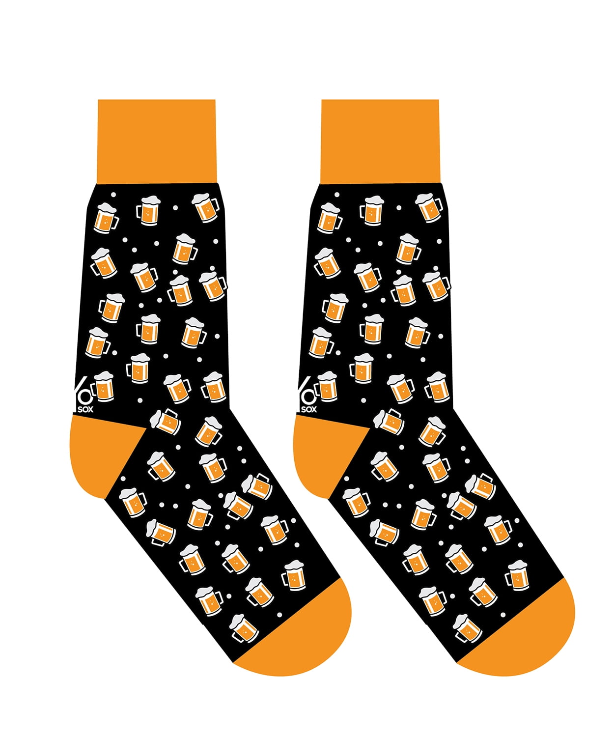Yo Sox Men's Crew Socks, BEER STEINS - Walmart.com