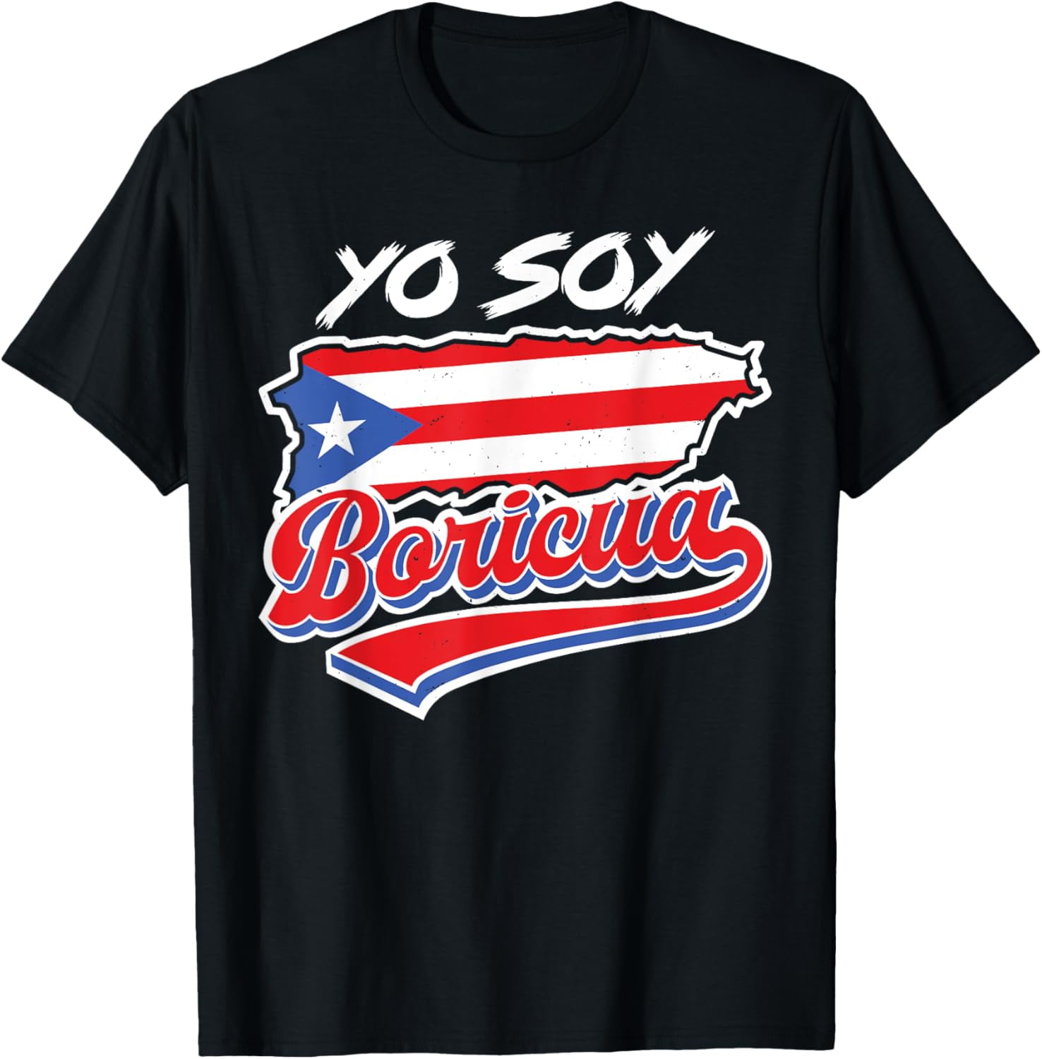 Yo Soy Boricua Puerto Rico Flag Puerto Rican Women Hispanic T-Shirt ...