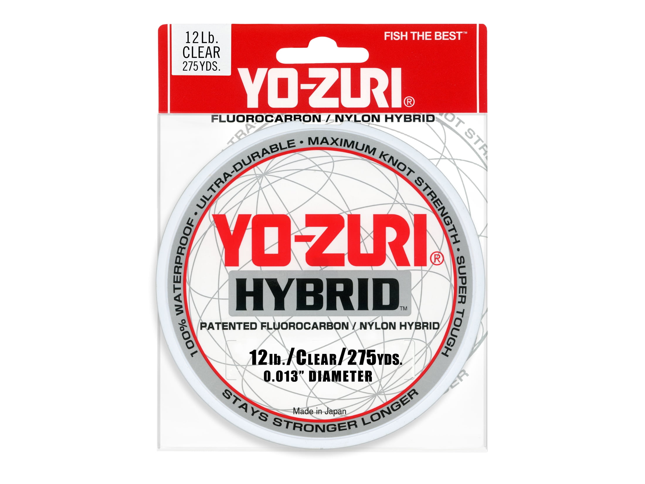Yo-Zuri Hybrid 12lb Patented Fluorocarbon Fishing Line, 275' - Walmart.com
