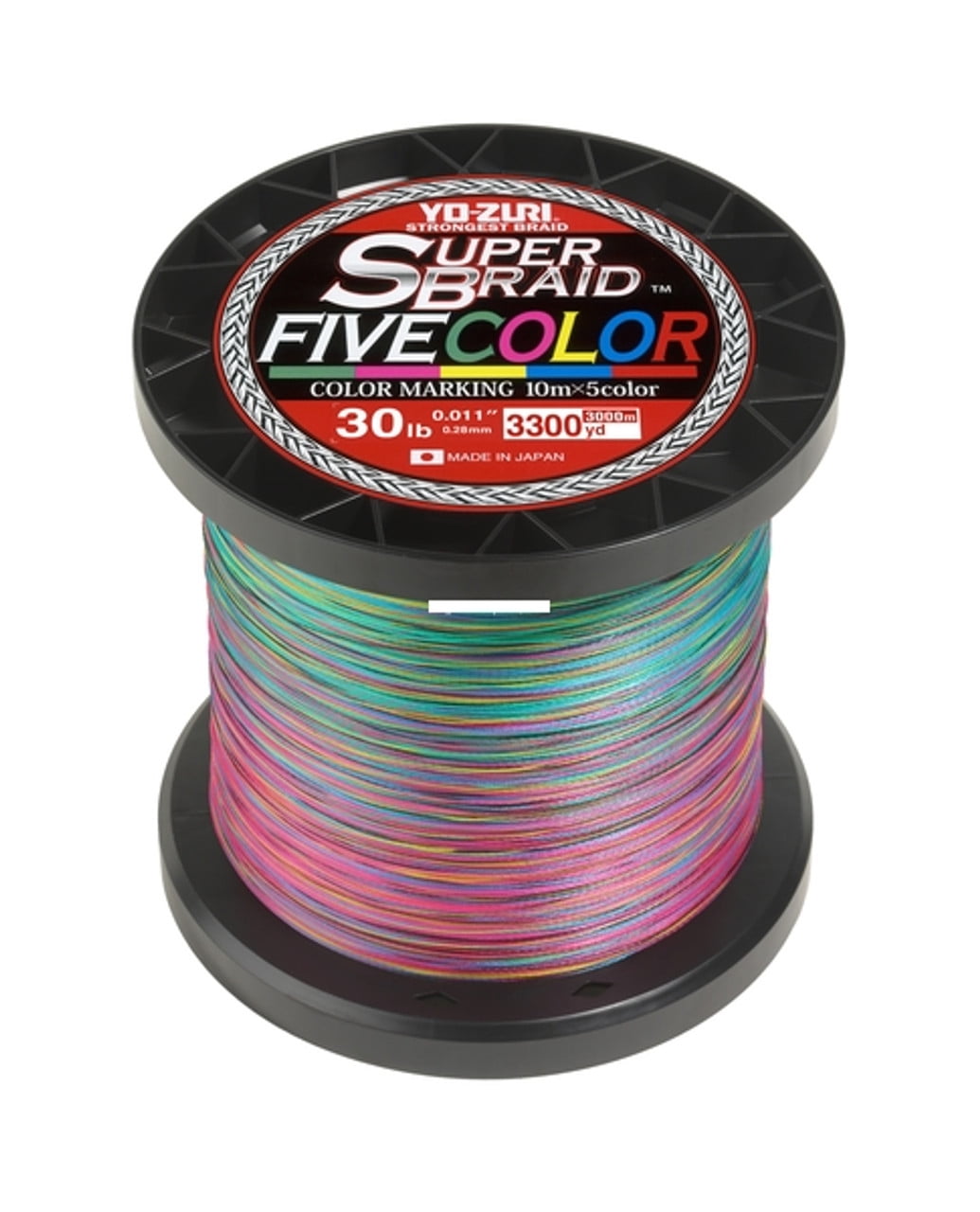 Yo-Zuri SuperBraid Braided Line, 20lb, 3300yd, Five Color - Walmart.com