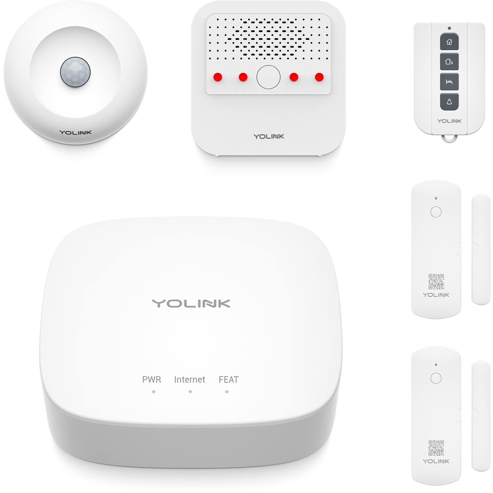 YoLink Home Security Starter Kit - Wireless Smart DIY Burglar Alarm ...
