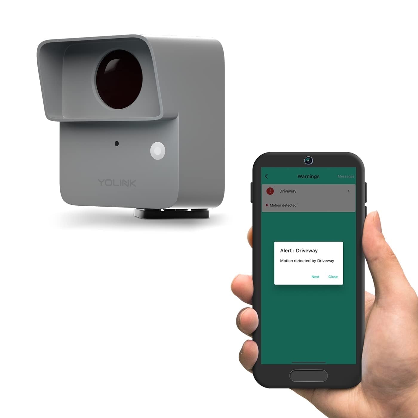 YoLink LoRa Smart Outdoor Motion Detector Sensor, Driveway Alert, 1/4 ...