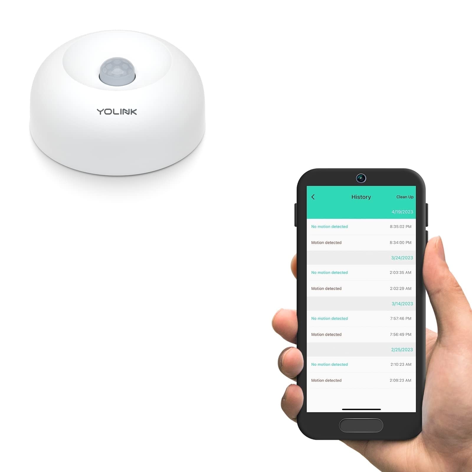 YoLink LoRa 1/4 Mile Wireless Range Smart Motion Detector, Indoor ...